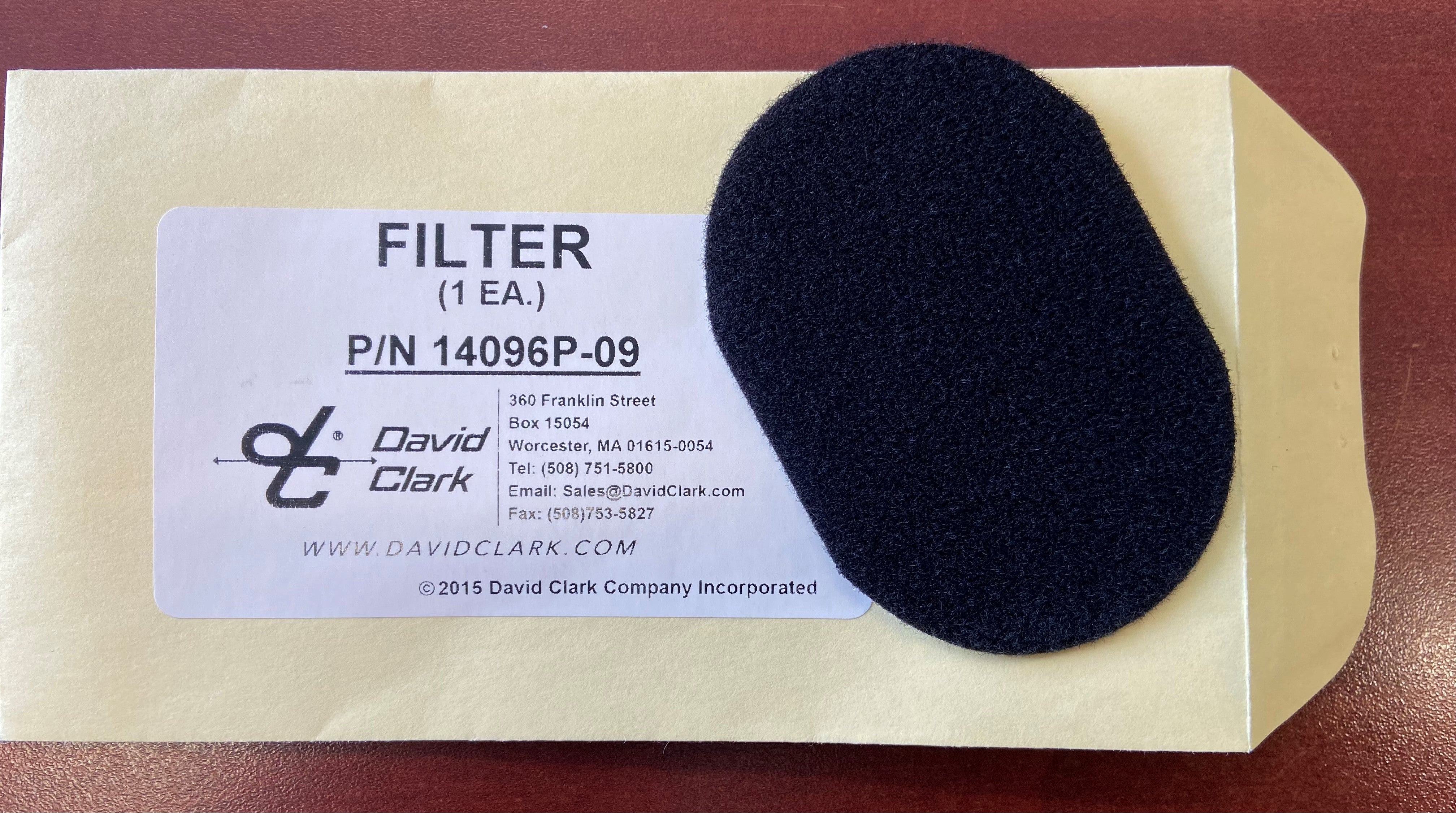 David Clark Dome Filter – Hammond Aviation Ltd.