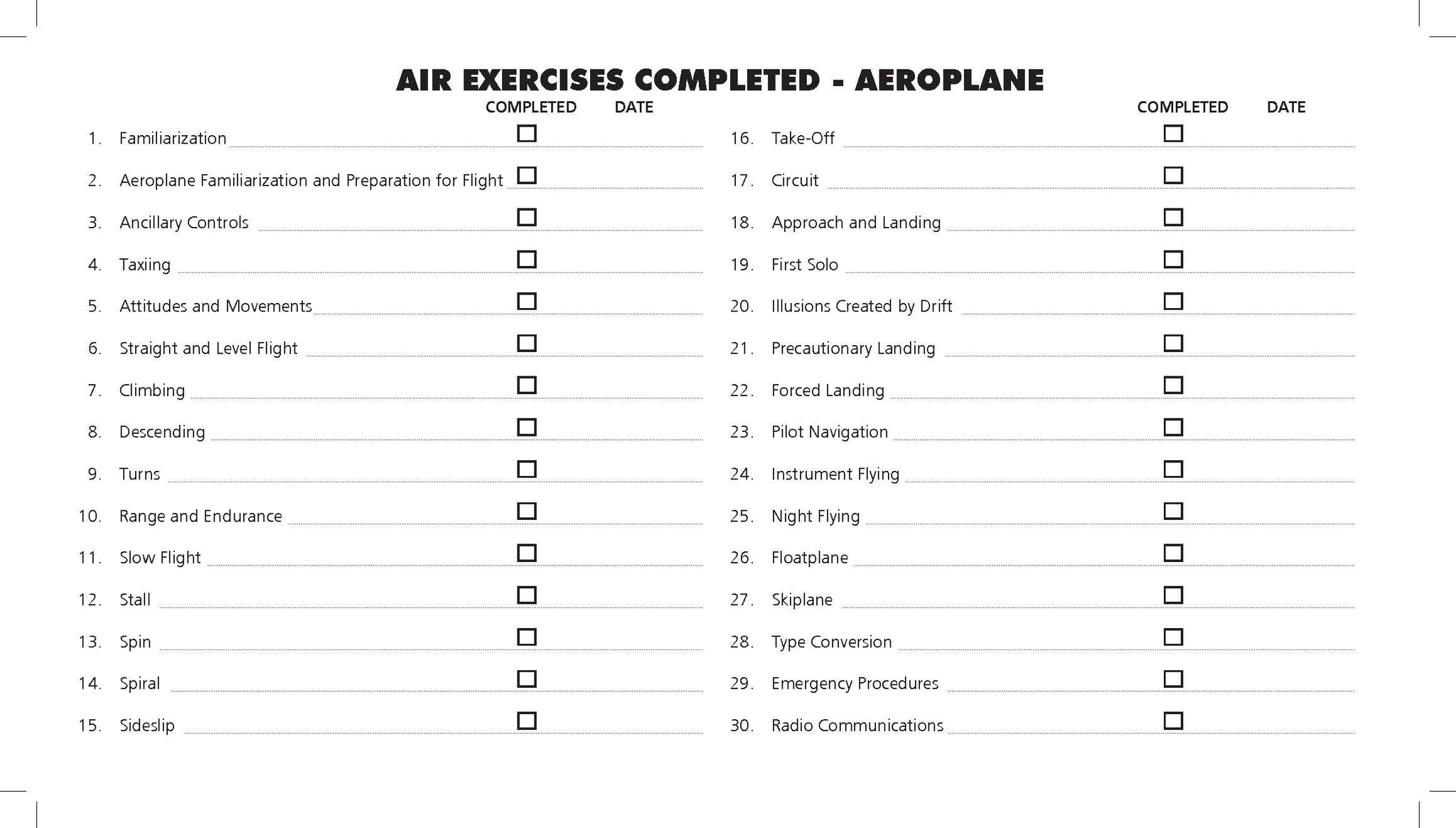 Professional Pilot Logbook w/ Wide Columns (NEW Revised and Improved E ...